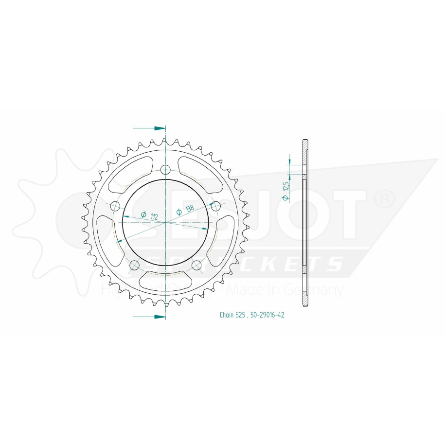 Kit de Arrastre Honda 650 CBR F/FA - E,F,G,H,J ESJOT